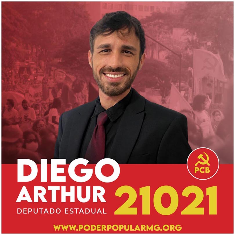 Diego Arthur - 21021 - Candidato a Deputado Estadual - PCB