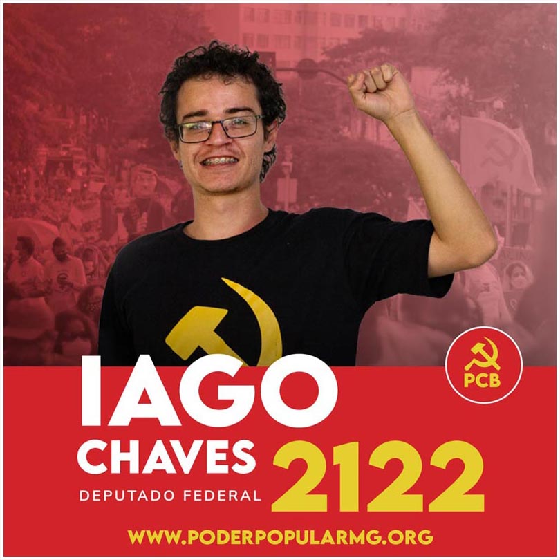 Iago Chaves – 2122 - Candidato a Deputado Federal - PCB